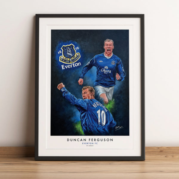 Duncan Ferguson – Limited Edition Prints (100) - The Football Art Club