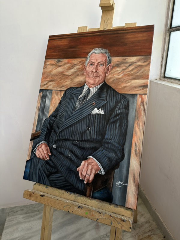 Bill Struth Portrait – Original Artwork - The Football Art Club