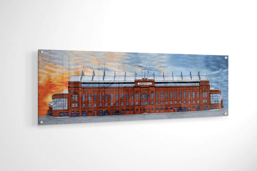 Ibrox Stadium – Home of Rangers FC - The Football Art Club