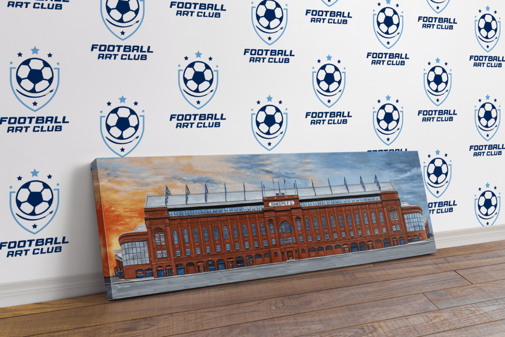 Ibrox Stadium – Home of Rangers FC - The Football Art Club